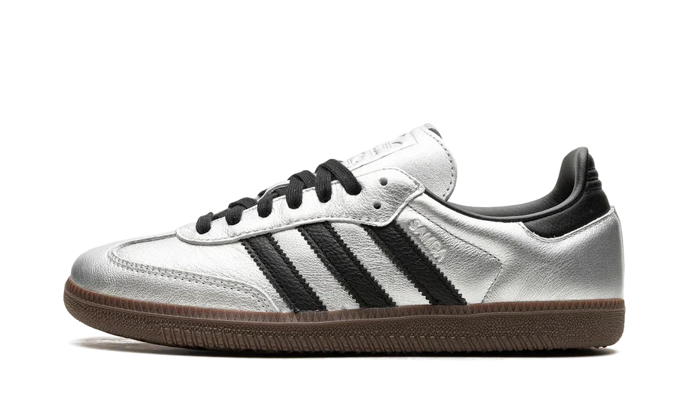 Adidas Samba Silver Metallic Black Gum (JI4218) - Sneak